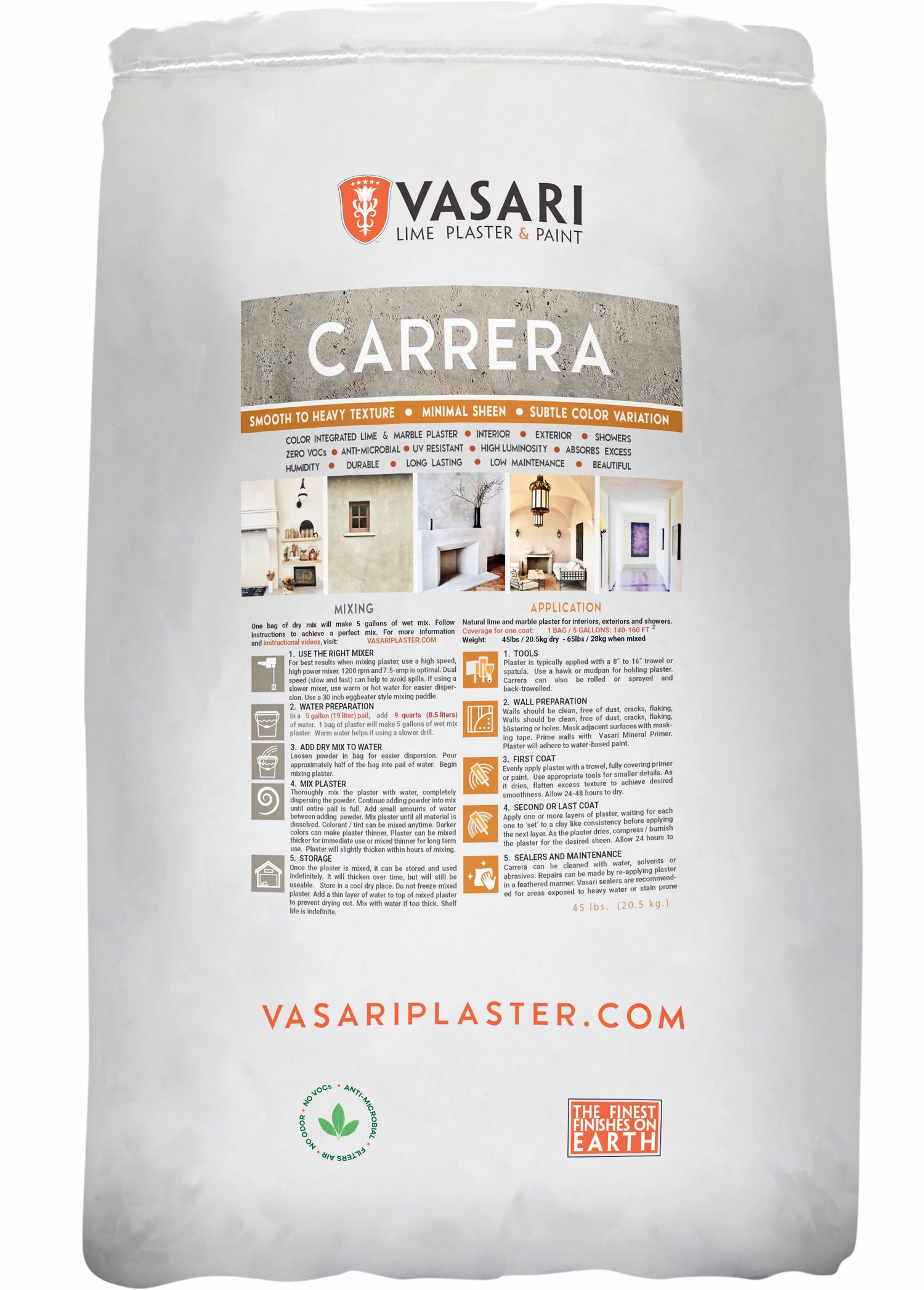 CARRERA PLASTER | Vasari Lime Plaster & Paint