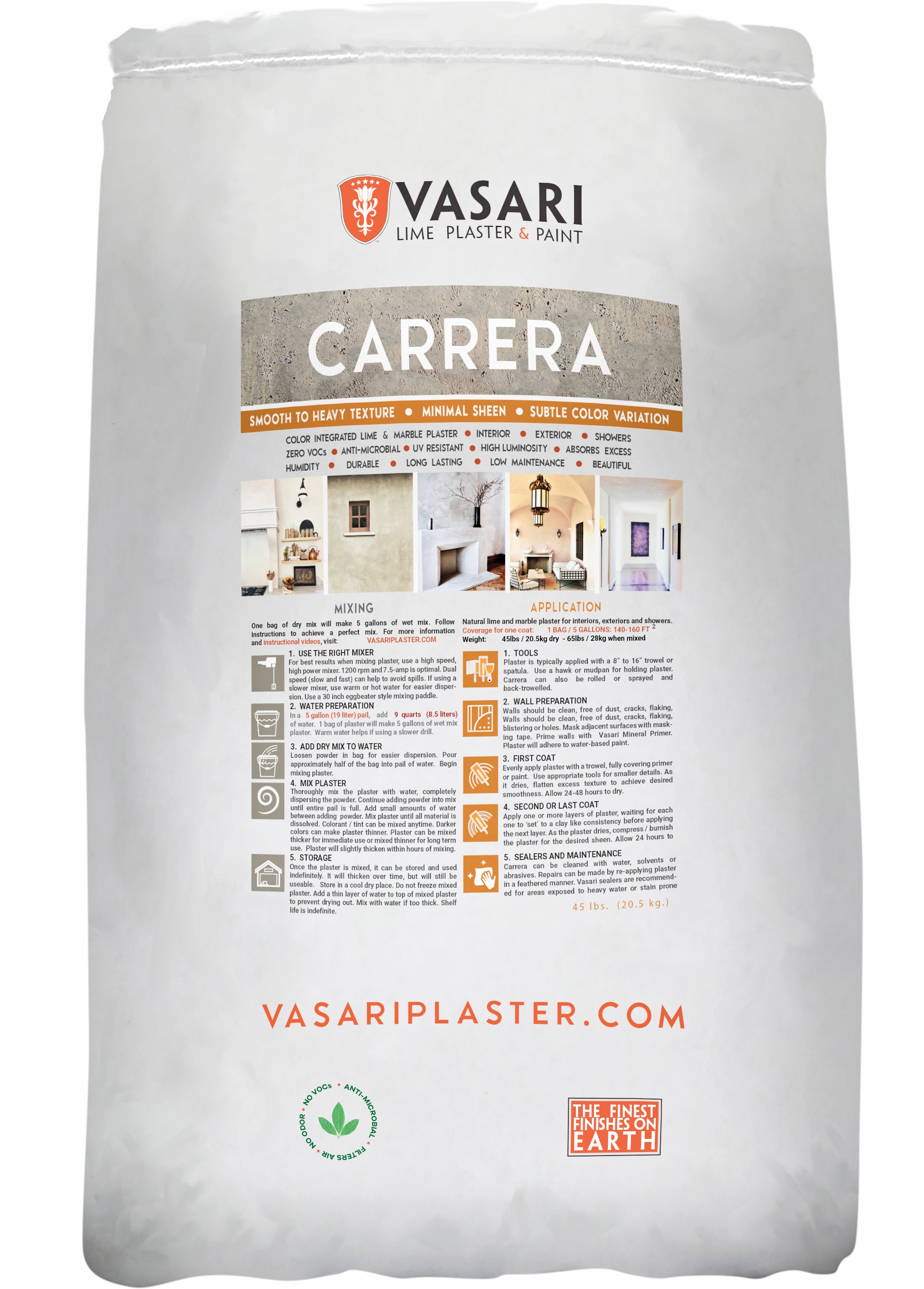 VASARI SHOWER SYSTEM | Vasari Lime Plaster & Paint