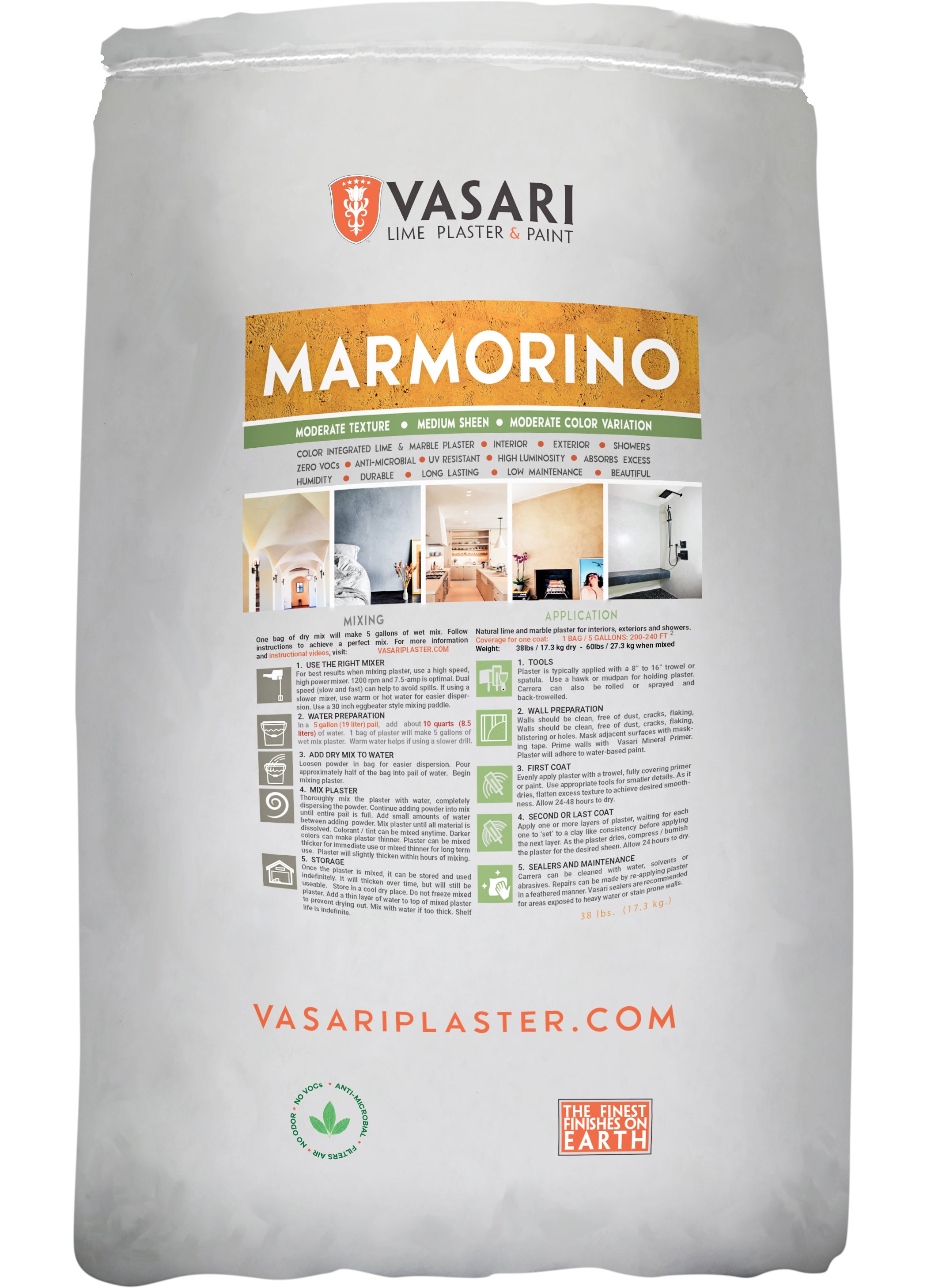 MARMORINO PLASTER | Vasari Lime Plaster & Paint