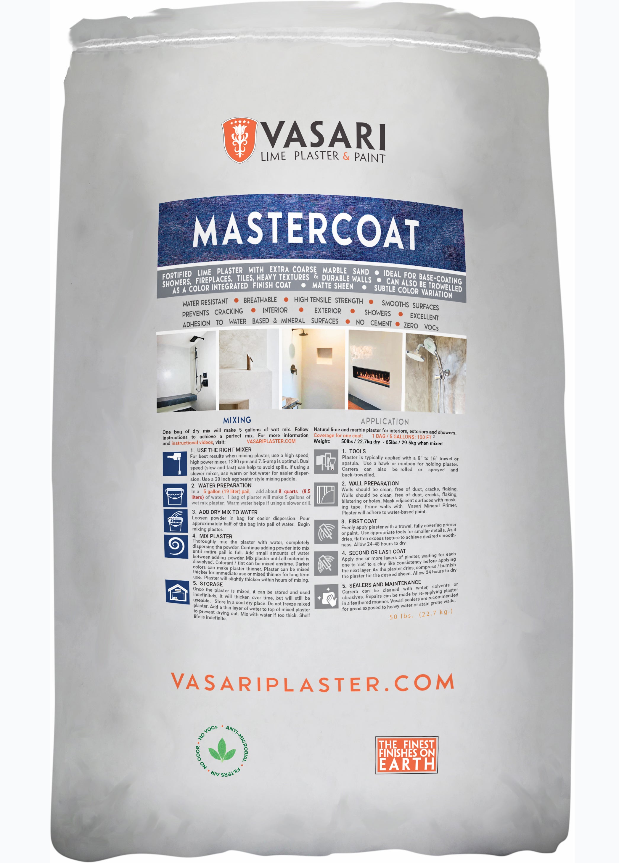 VASARI SHOWER SYSTEM | Vasari Lime Plaster & Paint